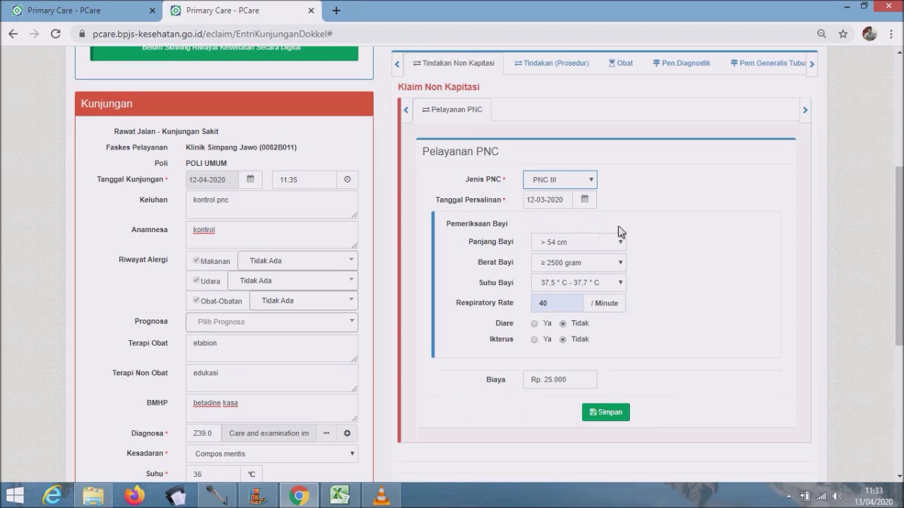 cara pengkalaiman pnc di pcare bpjs kesehatan - YouTube