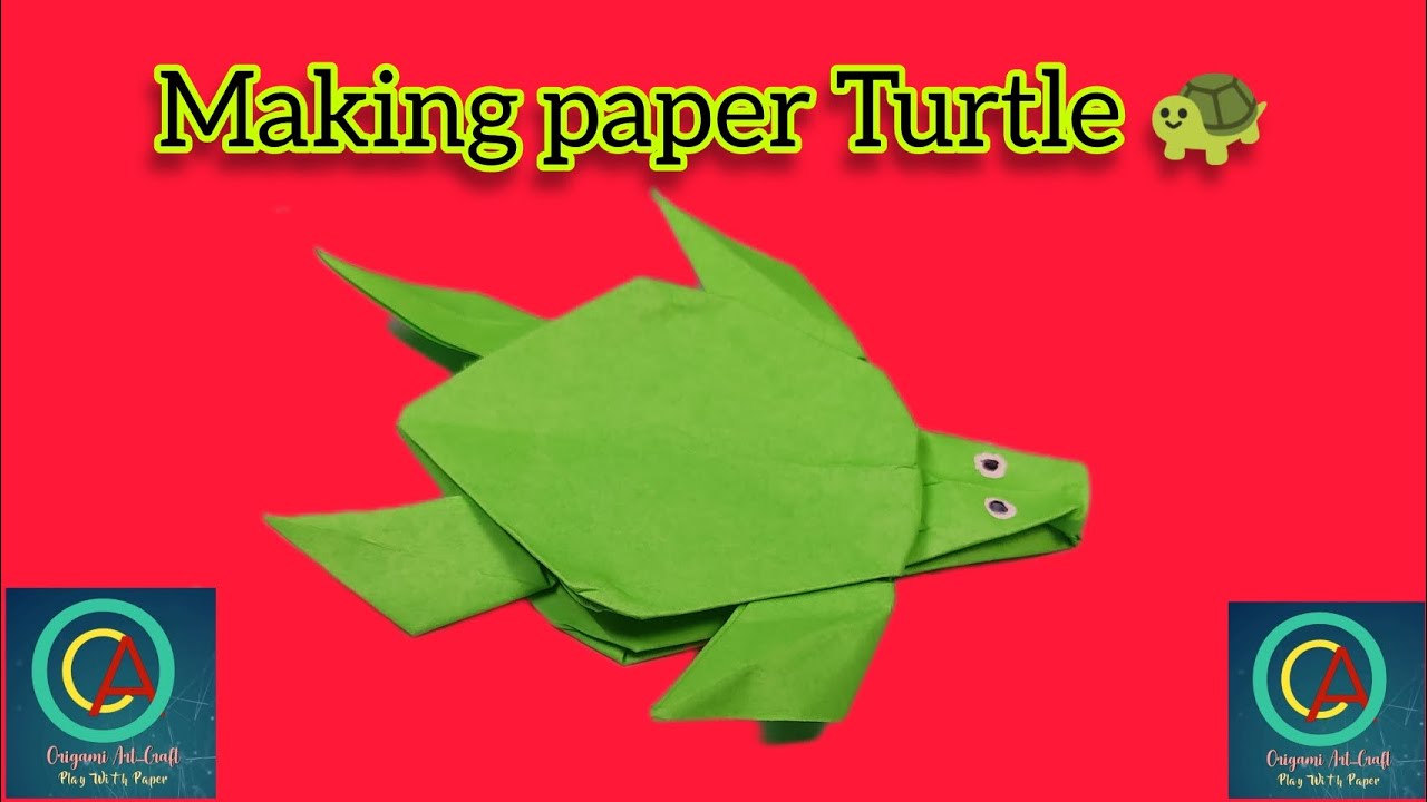 Making Paper turtle 🐢 step by step #creative #origami #art - YouTube