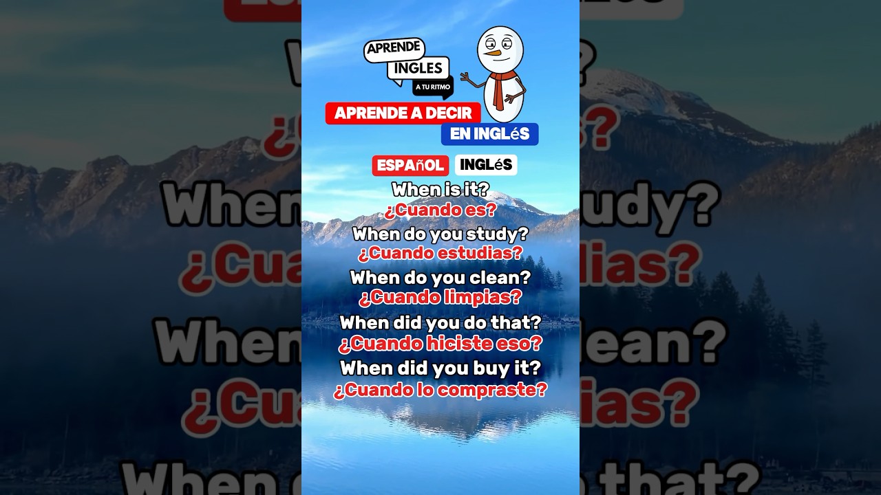 👉 Pronunciación Fácil: Aprende Preguntas con “When” en Inglés #clasesdeinglesgratis - YouTube