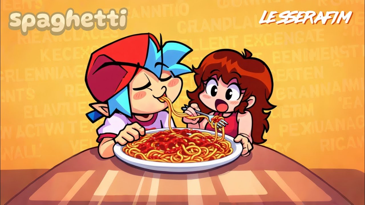 SPAGHETTI FNF BY LE SSERAFIM - YouTube