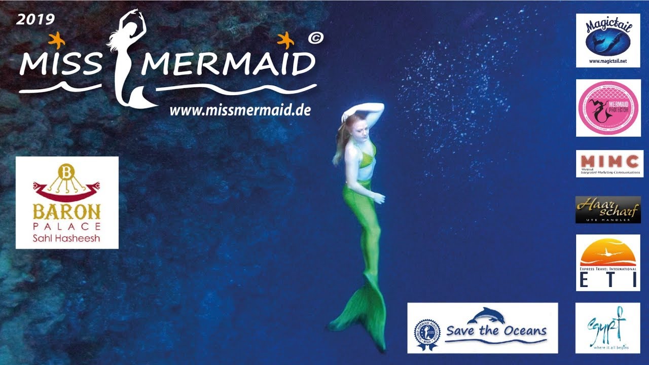 Miss Mermaid 2019 - all contestants in the mermaid cove - YouTube