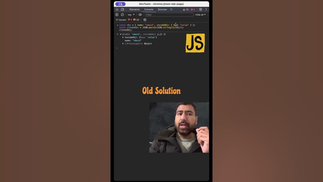 2 Javascript Tricks Object Deep Clone Coding Frontendinterview Javascriptinterview Youtube