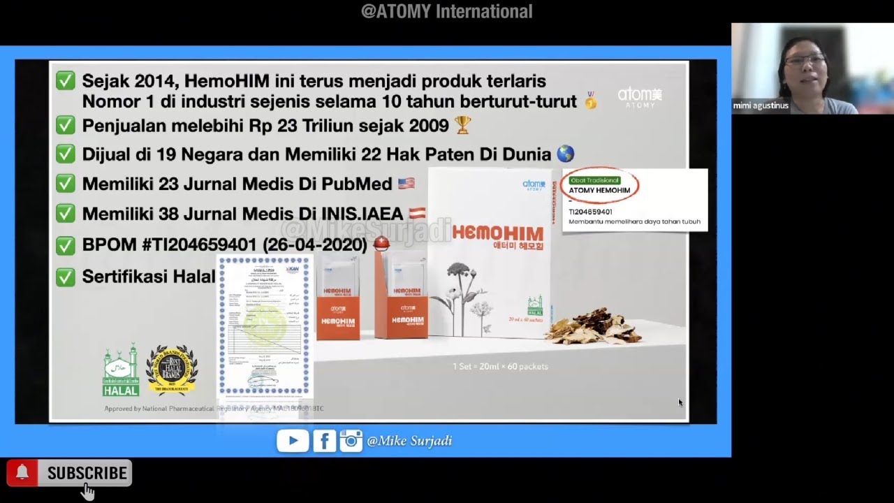 Testimony HemoHIM, Toothpaste, Absolute Essence Sun (Bahasa Indonesia ...
