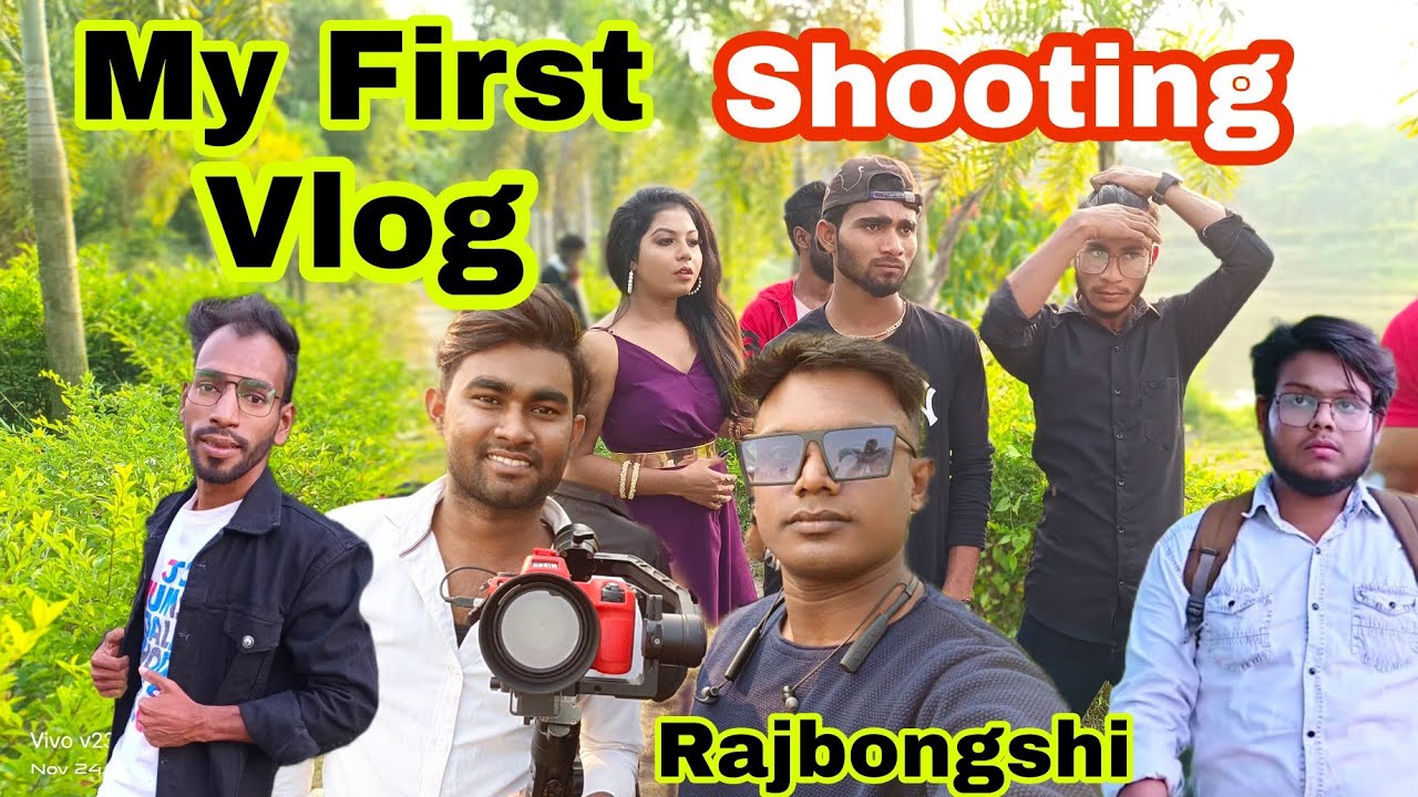 My first Vlog | Rajbongshi New Song Shooting | Avi Roy | Bangali Vlog Full Enjoy Rintu Bangali ...