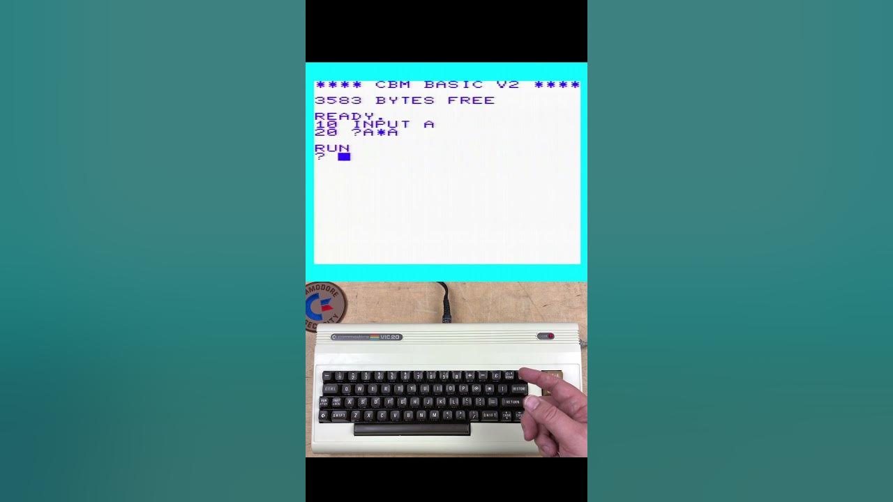 INPUT Command on Commodore VIC-20 #8bit #vic20 #shorts - YouTube