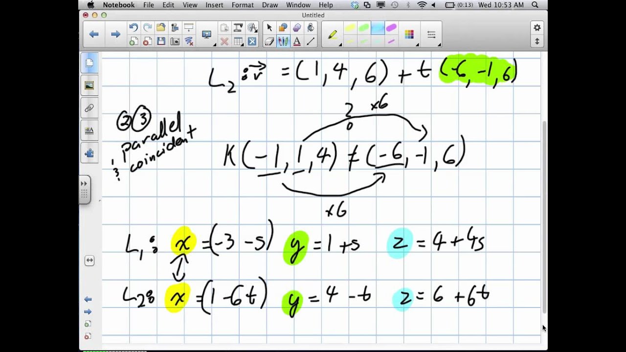Two Intersecting Lines In R3 Grade 12 Calculus Lesson 9 1 9 11 12 YouTube Two Intersecting Lines In R3 Grade 12 Calculus Lesson 9 1 9 11 12 YouTube