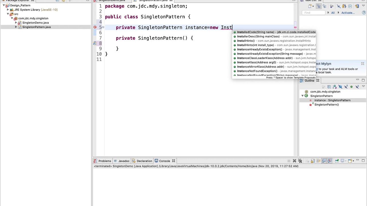 1 singleton Pattern - YouTube
