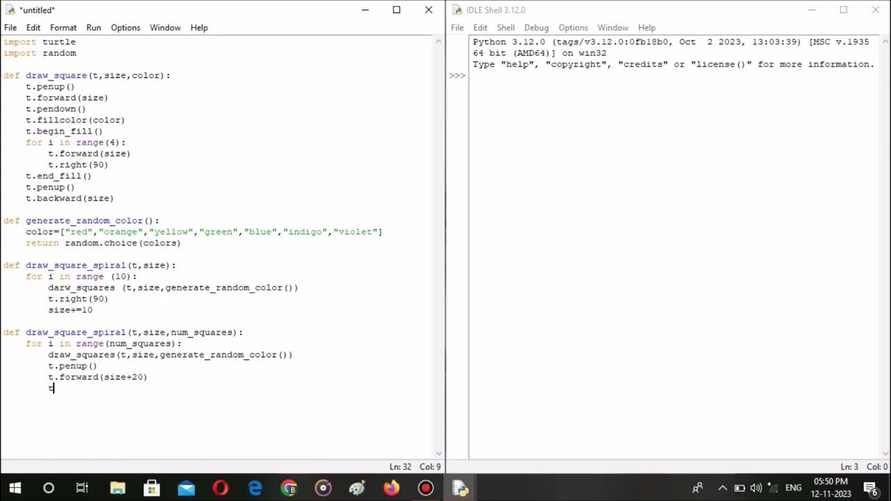 Square Box Animation Using Python Program - YouTube