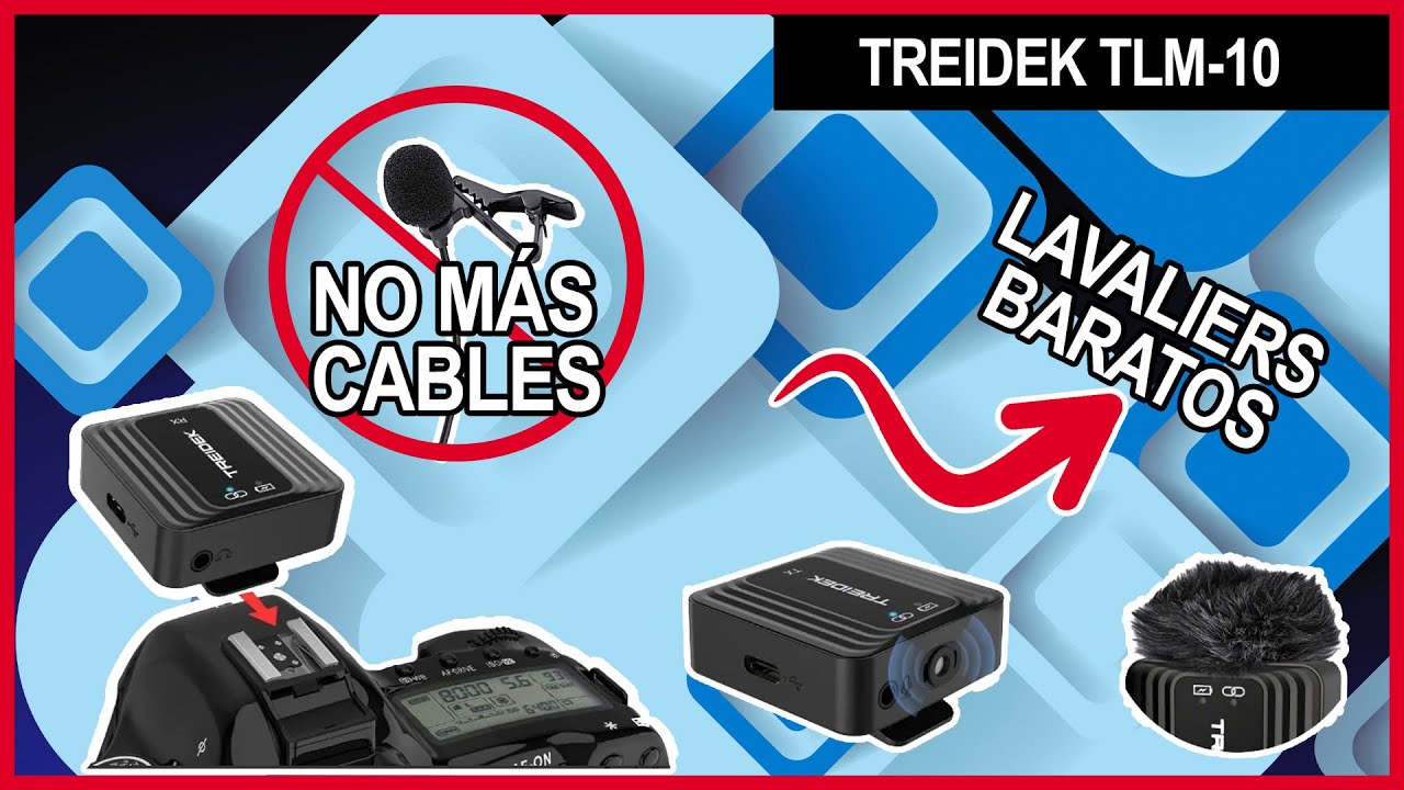 Micrófono Inalámbrico Para Grabar Videos BARATO‼ (TREIDEK TLM-10) - YouTube