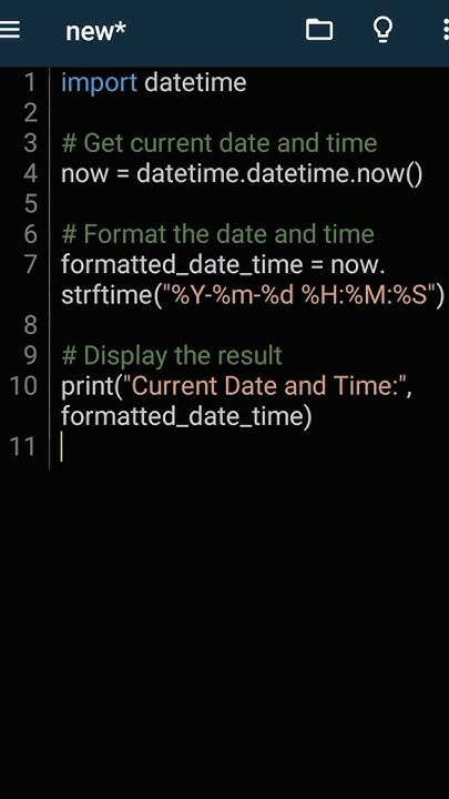 How to display current date and time in python #python #programming #challenge - YouTube