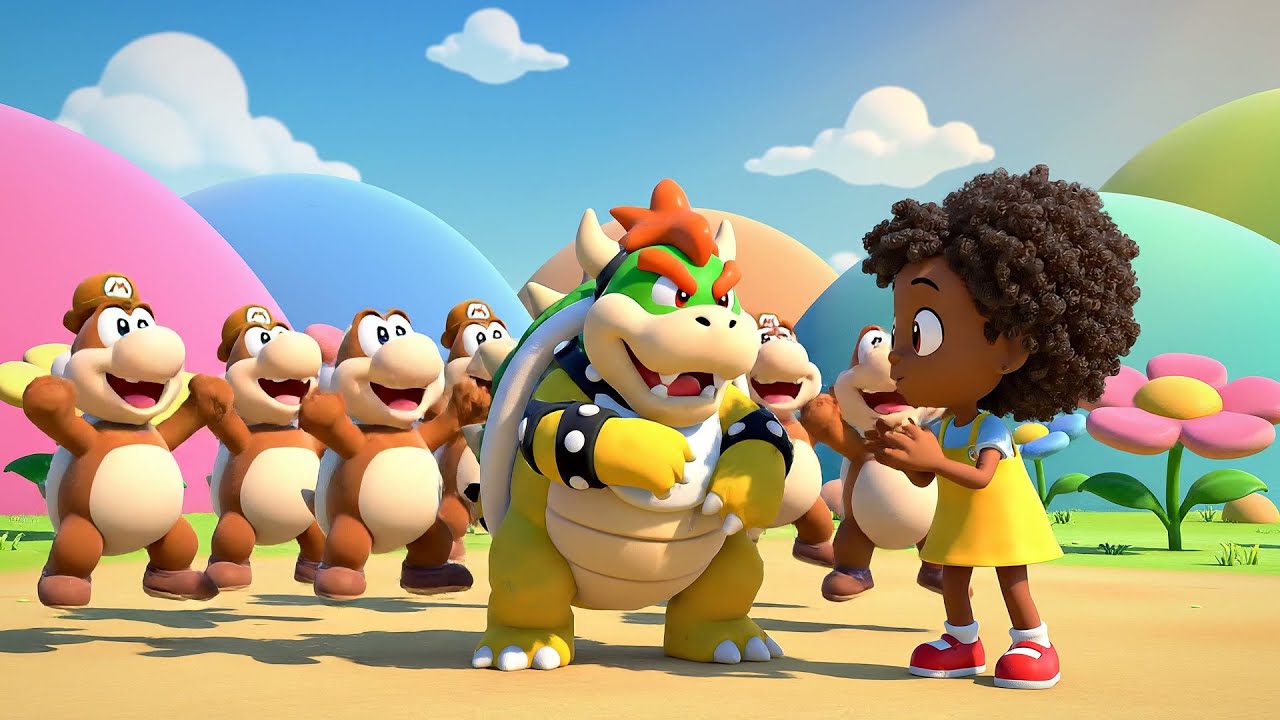 Bebê Bowser do Mario Perde Sua Coroa 👑 | Canções Infantis e Rimas para ...