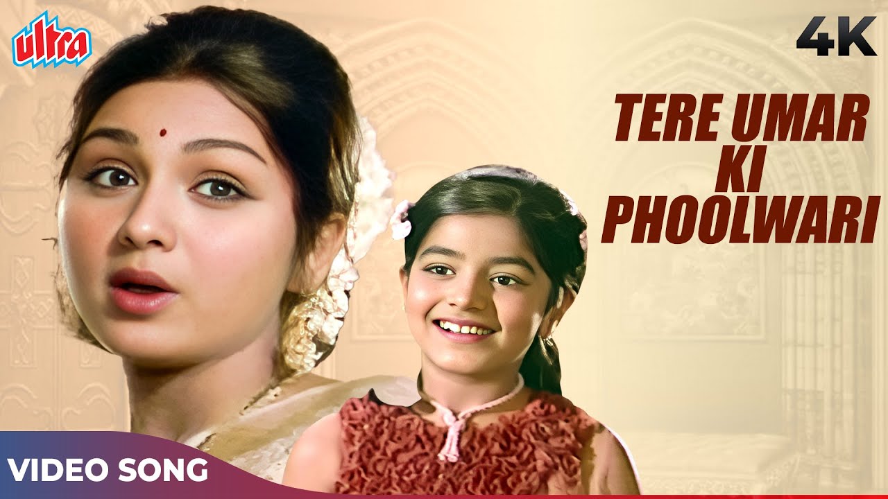 Lata Mangeshkar Hit Song - Tere Umar Ki Phoolwari 4K - Leena ...