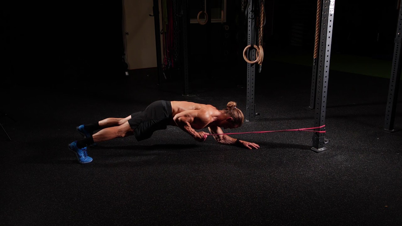 Plank with Band Pull - YouTube