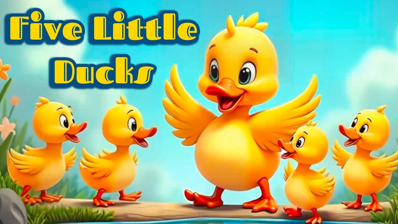 5 Little Ducks | A Classic Rhyme | Fun Nursery Song | Poem For Kids ...