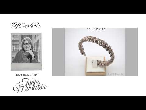 Armreif „Eterna“ / Modernes Schmuckstück mit WOW-Effekt / DIY aus Aluminiumdraht