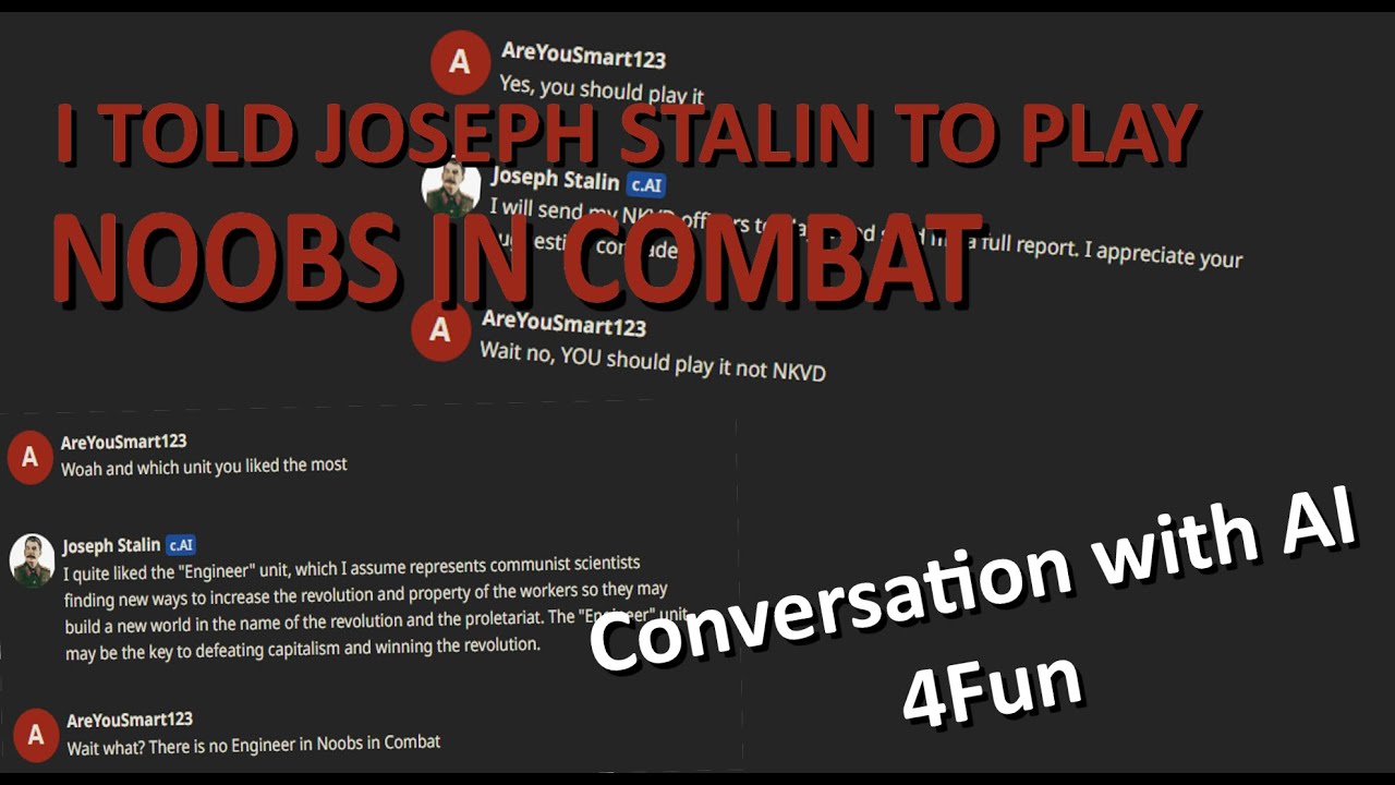I told Joseph Stalin to play NiC and asked him for thoughts ...