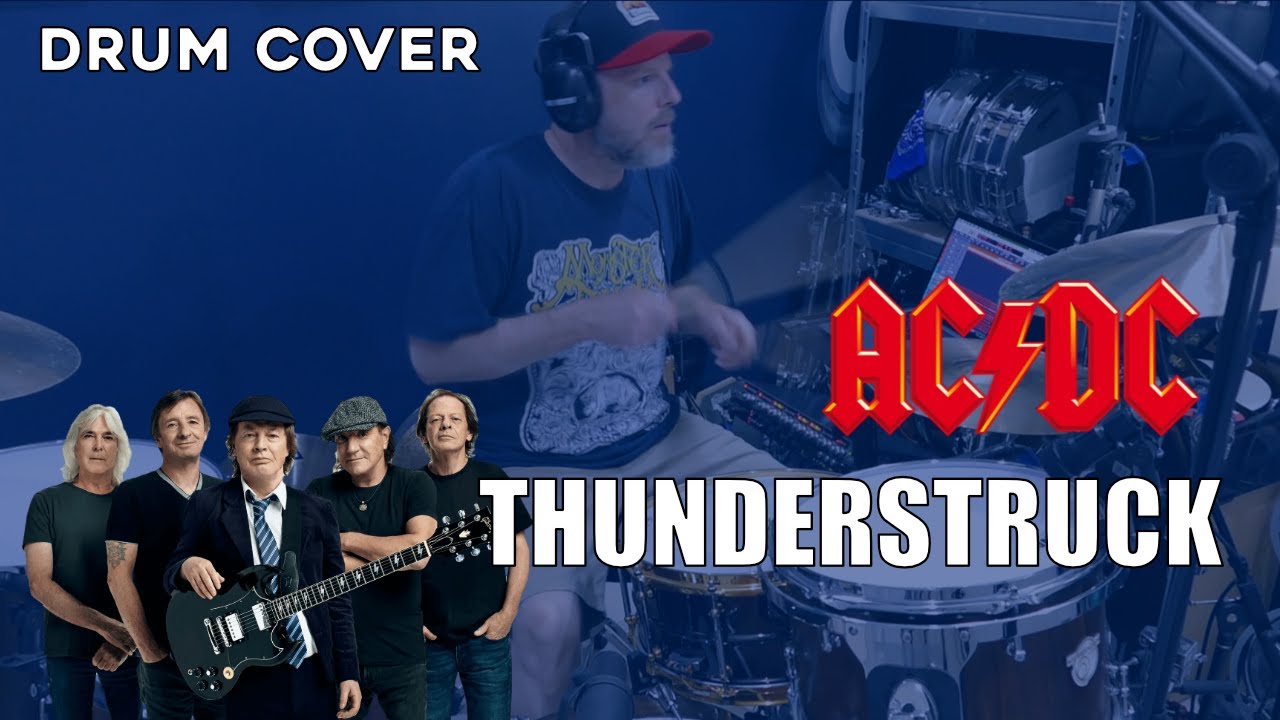 AC/DC : Thunderstruck : Drum Cover (FREE One Shots) - YouTube