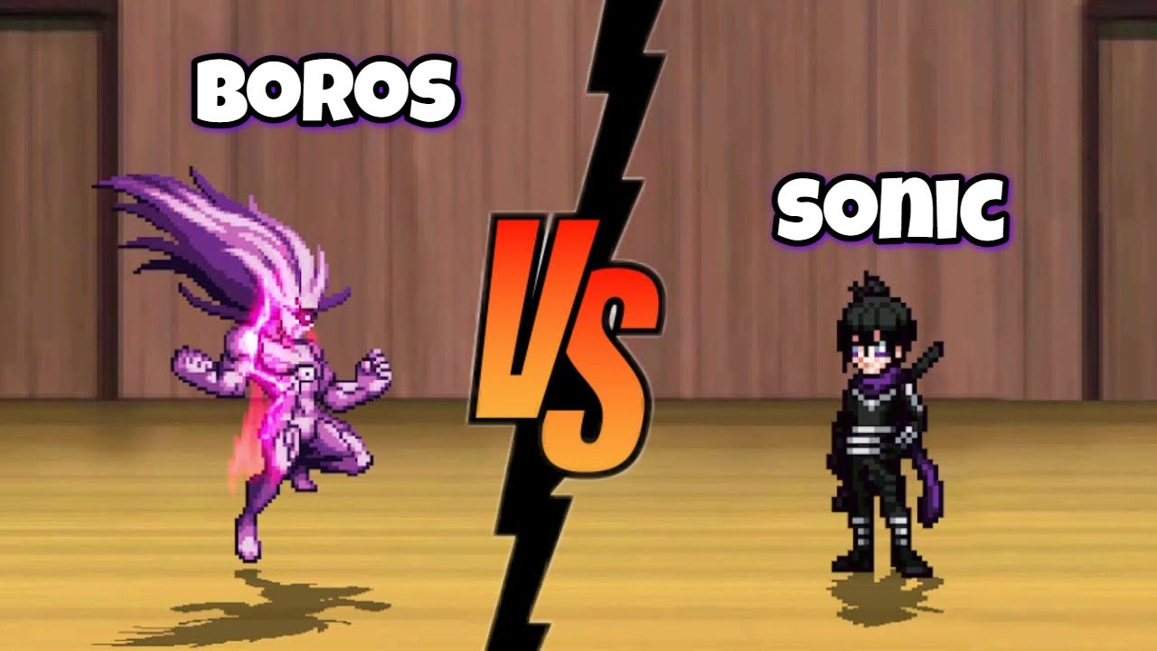 Boros Vs Speed o sonic one punch man fights / mugen - YouTube