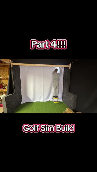 Part 4 of the golf simulator build - YouTube