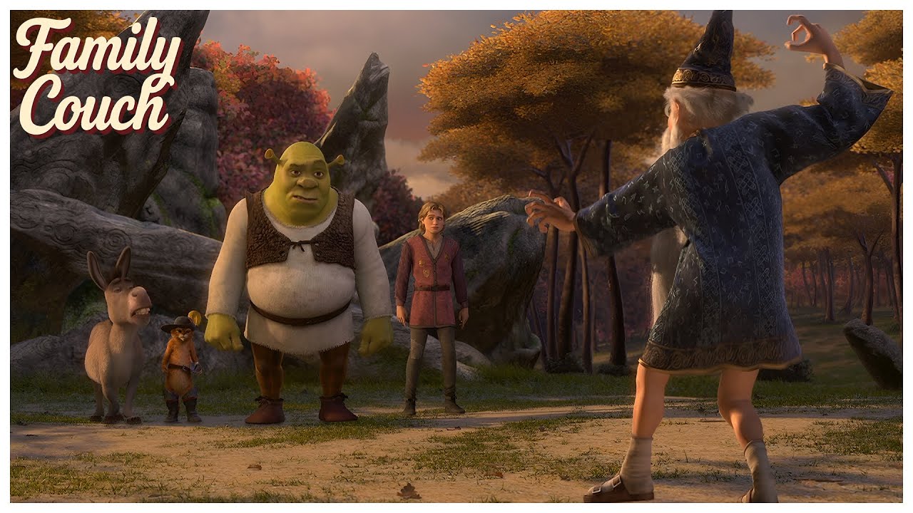 Merlin’s Magic Sends Shrek Back to Save Fiona | Shrek The Third (2007 ...