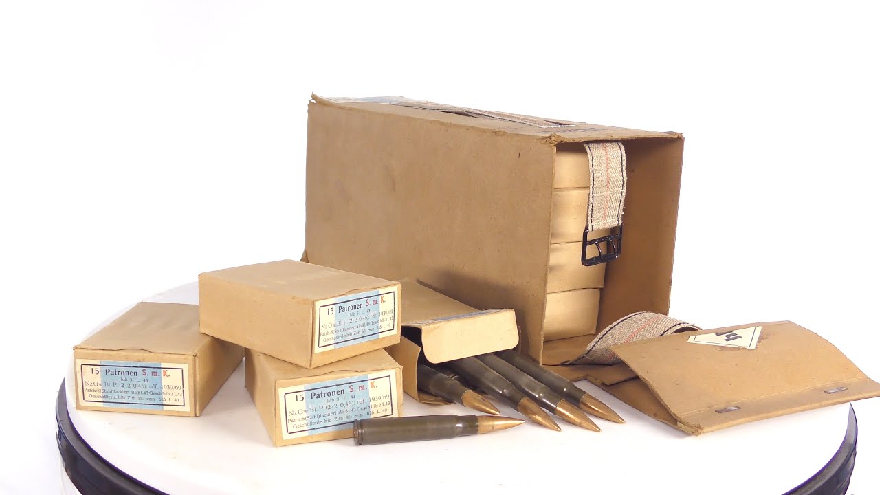 WW2 German 8mm Surplus Ammo - Unboxing - YouTube