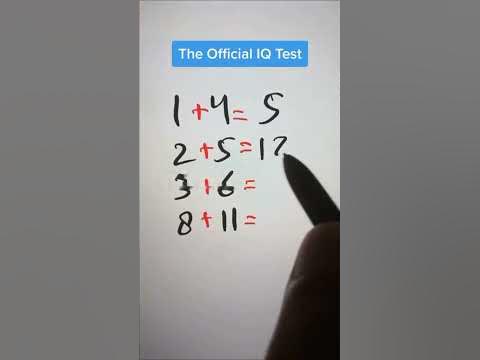 The Official IQ Test - YouTube