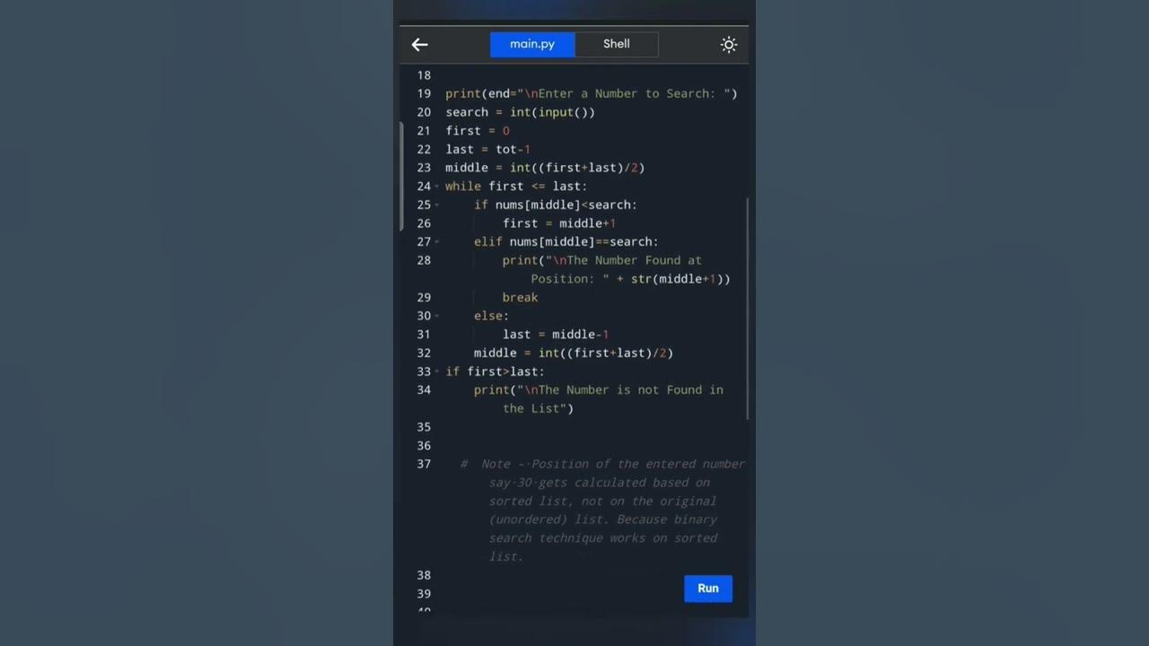Python 133binary Search With Random Inputs Of Given Size Shorts Py Pythonprogramming
