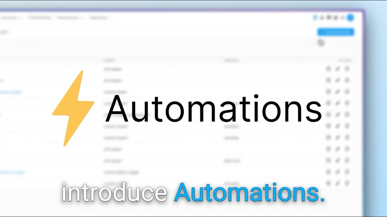 Feature Release: Automations - YouTube
