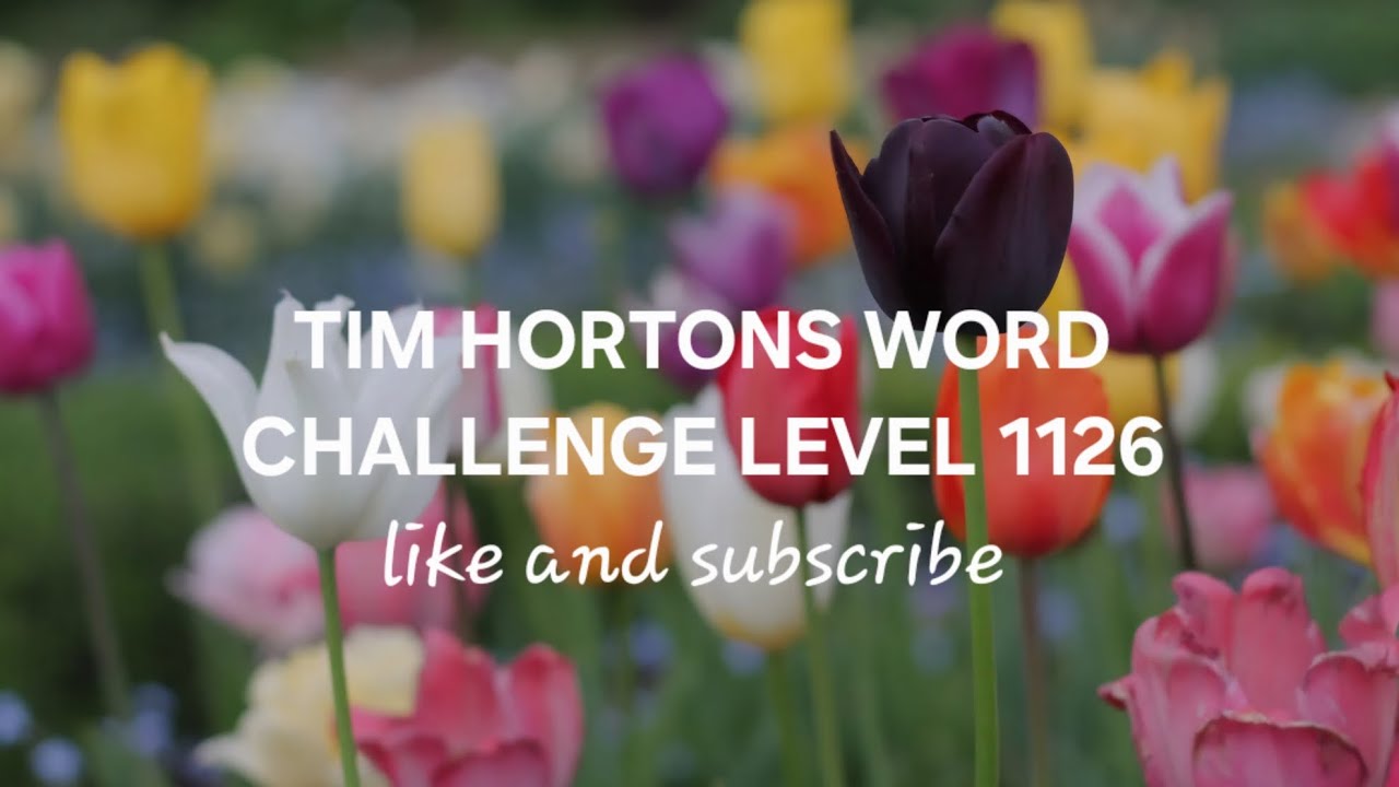 Tim Hortons Word Challenge Level 1126 #timhortons #free #newvideo # ...
