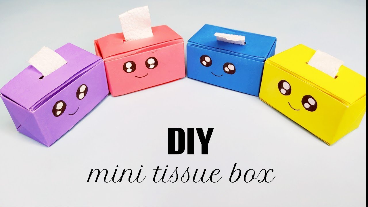Origami Tissue Box | DIY | How to make an Origami Tissue Paper Box ...