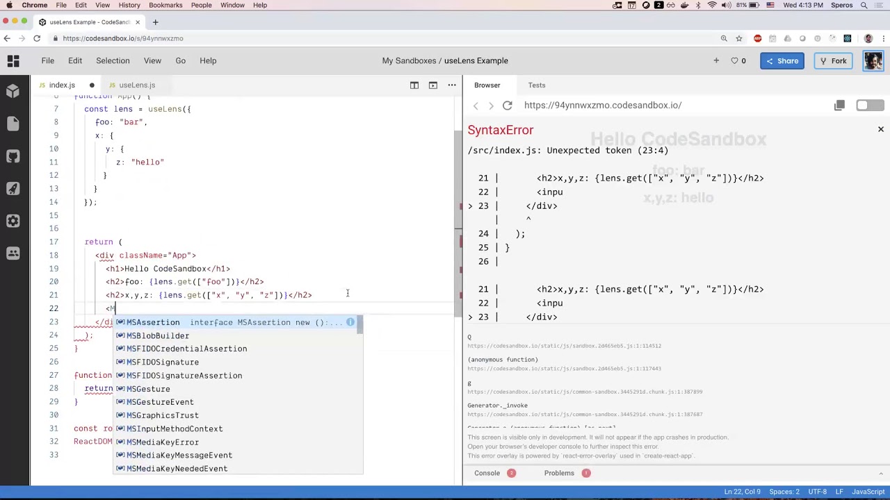 React + Partial Lenses - YouTube