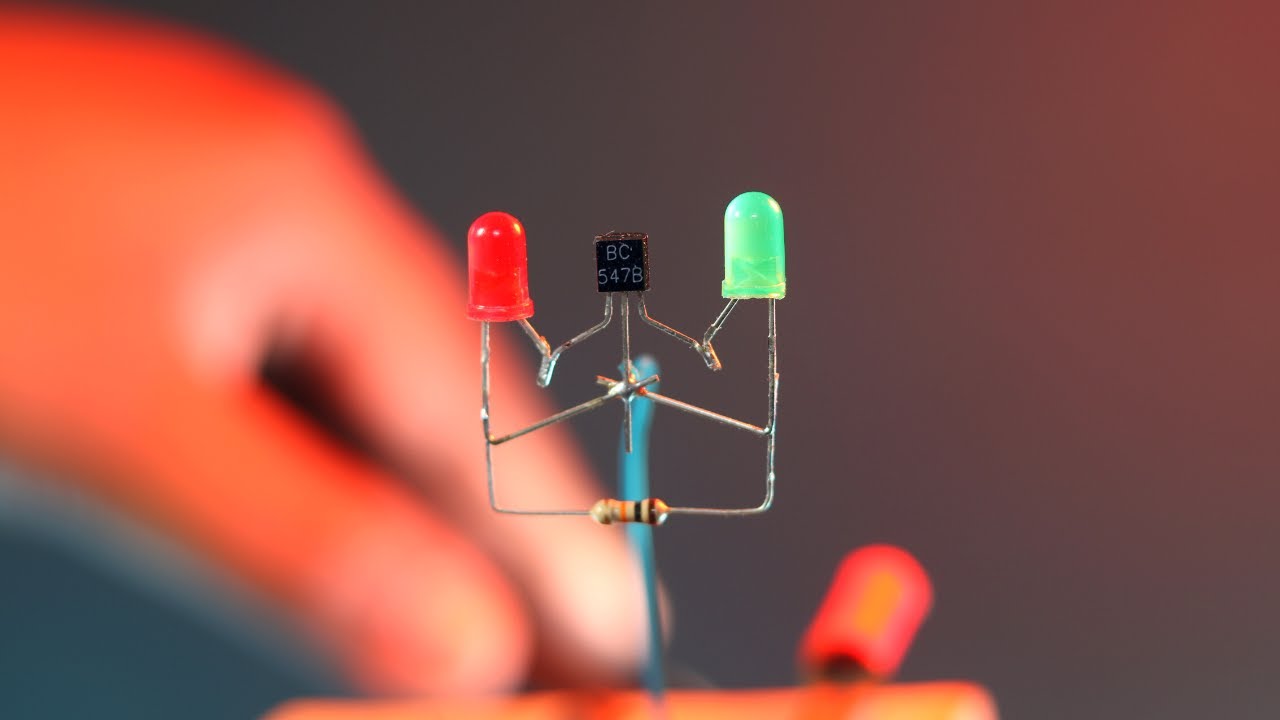 Top 2 Electronics Projects with NPN Transistor, Mic and LED - YouTube