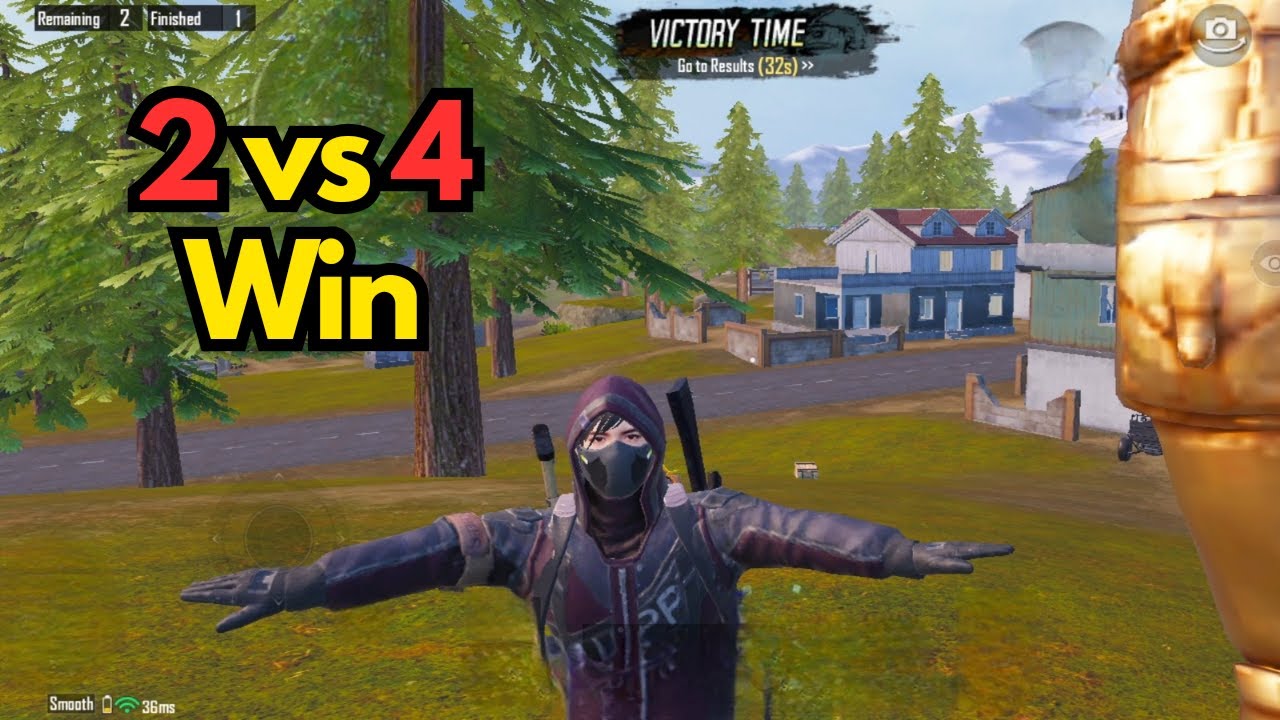 After long time Chicken Dinner Win 🤩 | 2v4 | Gameplay - YouTube
