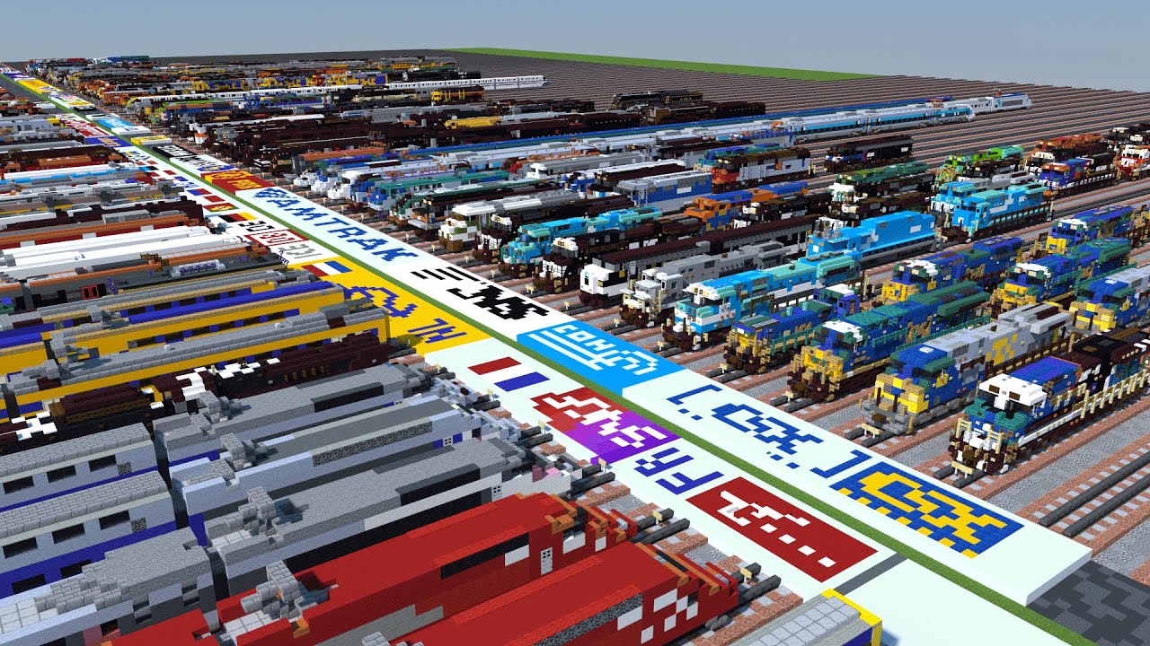 Minecraft Train Collection 2022 Review (450+) - YouTube