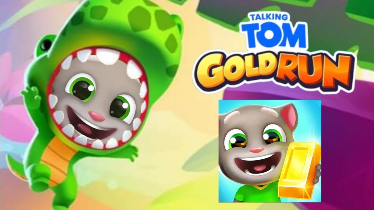 Talking Tom Gold Run NEW UPDATE. New Character Dino Tom - YouTube