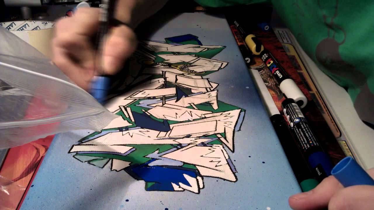 Graffiti canvas : MARTIN by Spiker - YouTube