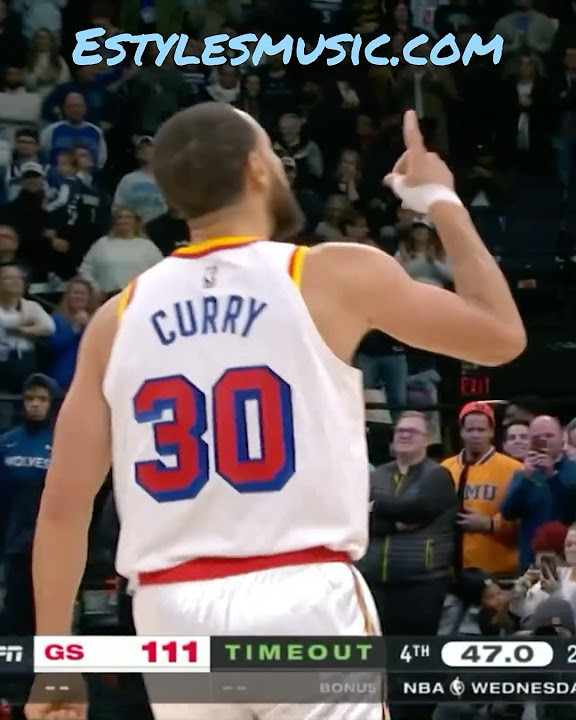 Steph Curry look away 3 pointer | Steph Curry no look 3 pointer vs Minnesota T Wolves - YouTube