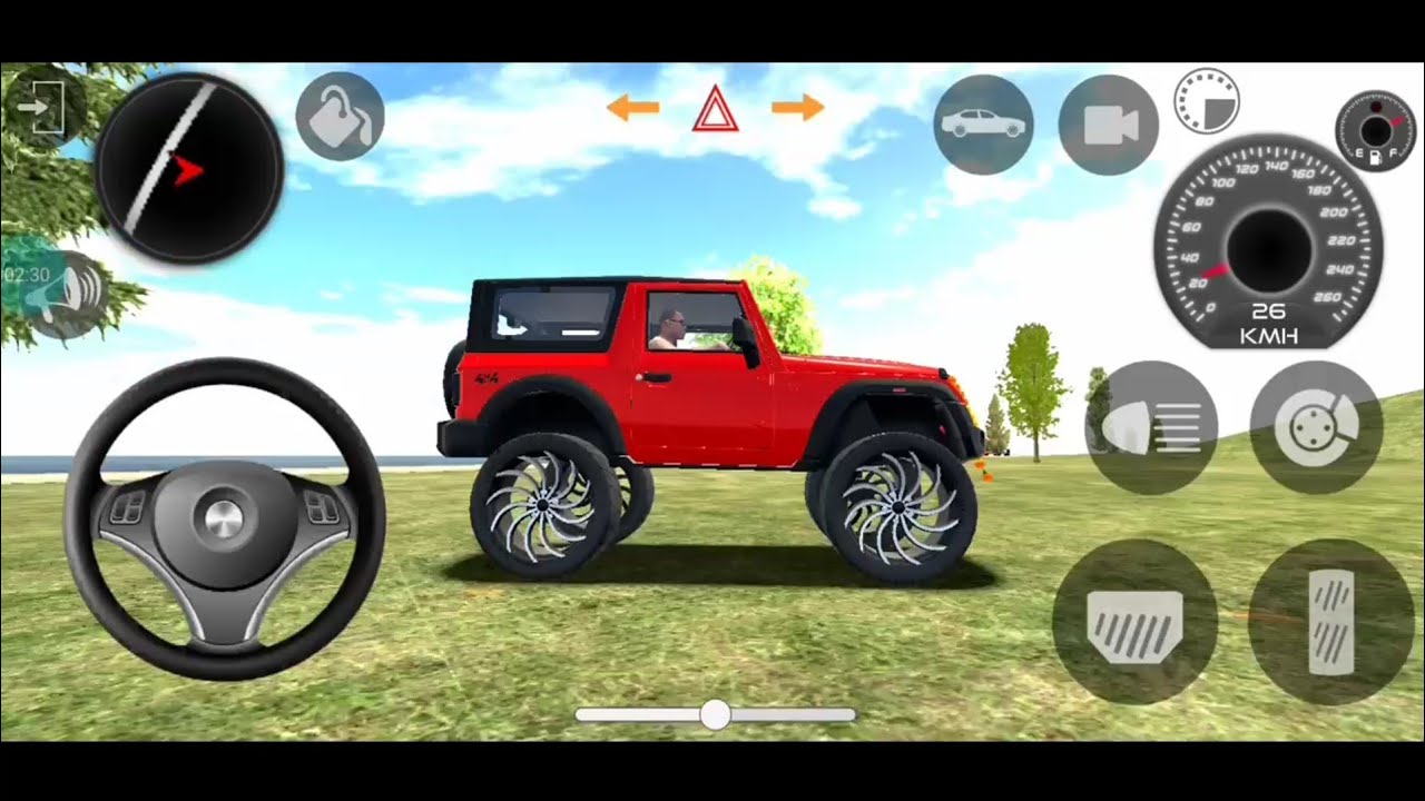 red Thar dikhao, job Teri sarkari hai song // Indian cars simulator 3D ...