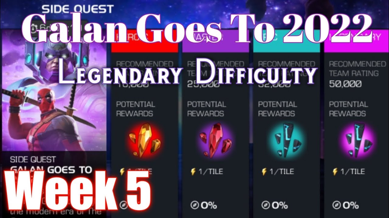 Mcoc - Galan Goes To 2022 - Side Quest - Week 5 - Best Path - Legendary ...