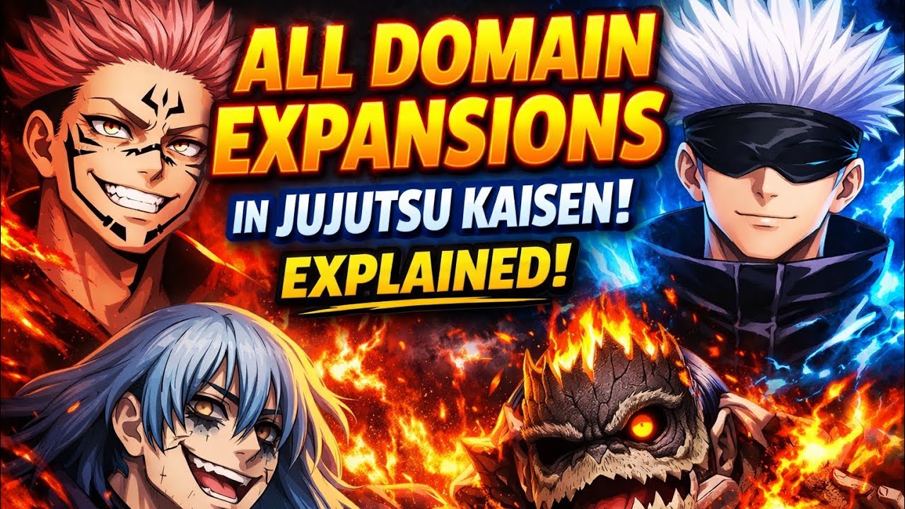 Every Domain Expansion in Jujutsu Kaisen Explained | All JJK Domain ...