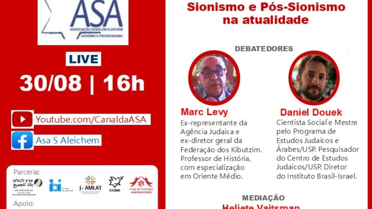 LIVE "ISRAEL, SIONISMO E ORIENTE MÉDIO" - Com Marc Levy e Daniel Douek ...