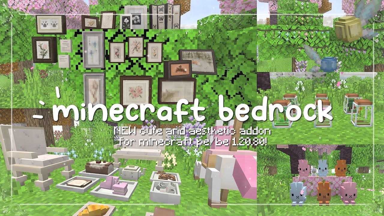 「Minecraft PE」MUST TRY 6 NEW aesthetic cute addon for 1.20-1.20.80! 🧚‍♂ ...