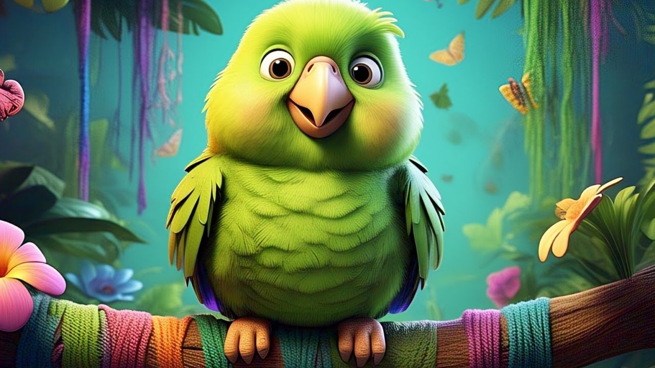 I’m a Parrot, I’m a Parrot | English Parrot Song for Kids | Nursery ...