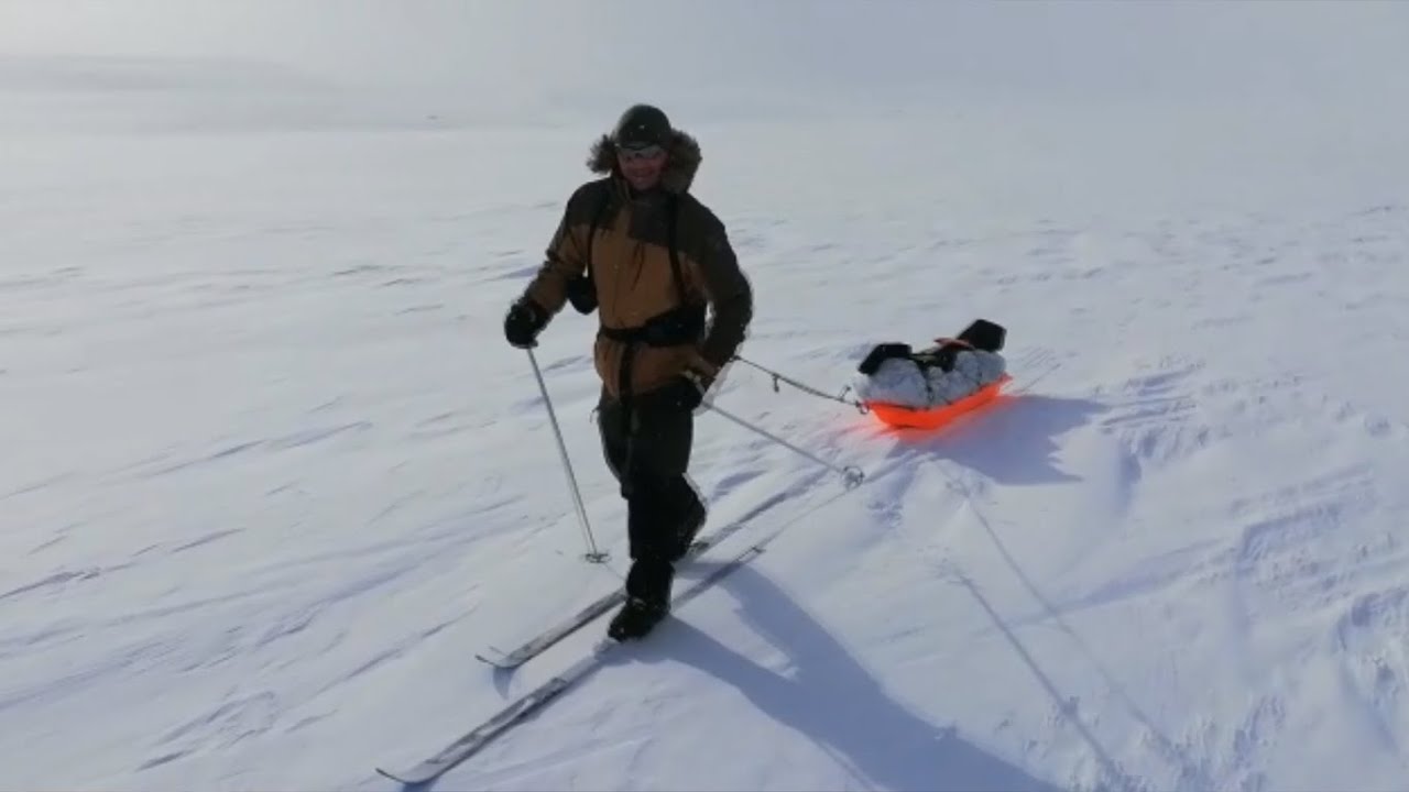 How to pack the pulk for winter back country skiing - YouTube