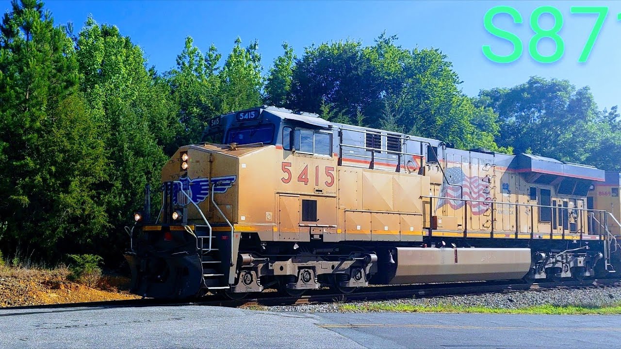 CSX Millitary train S871 headed Southbound @ Monroe NC with UP 5415 in the lead 6/4/22🇺🇲 - YouTube
