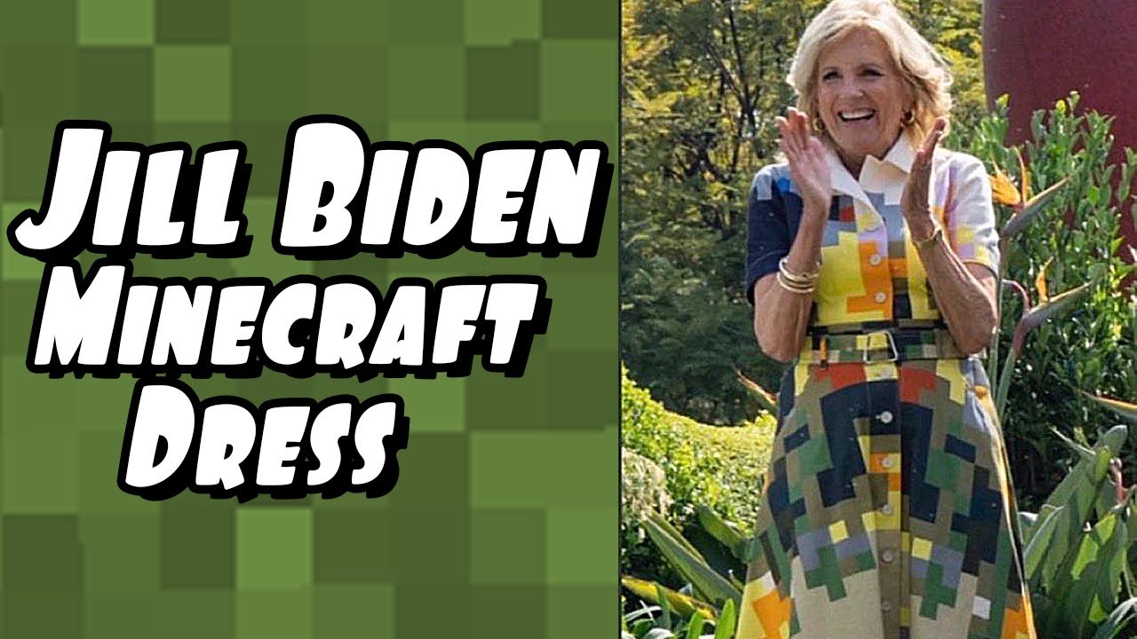 Did You See Jill Biden's Minecraft Dress? - YouTube