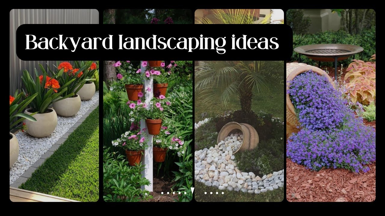 Backyard landscaping ideas| Backyard Garden decor| unique designs - YouTube