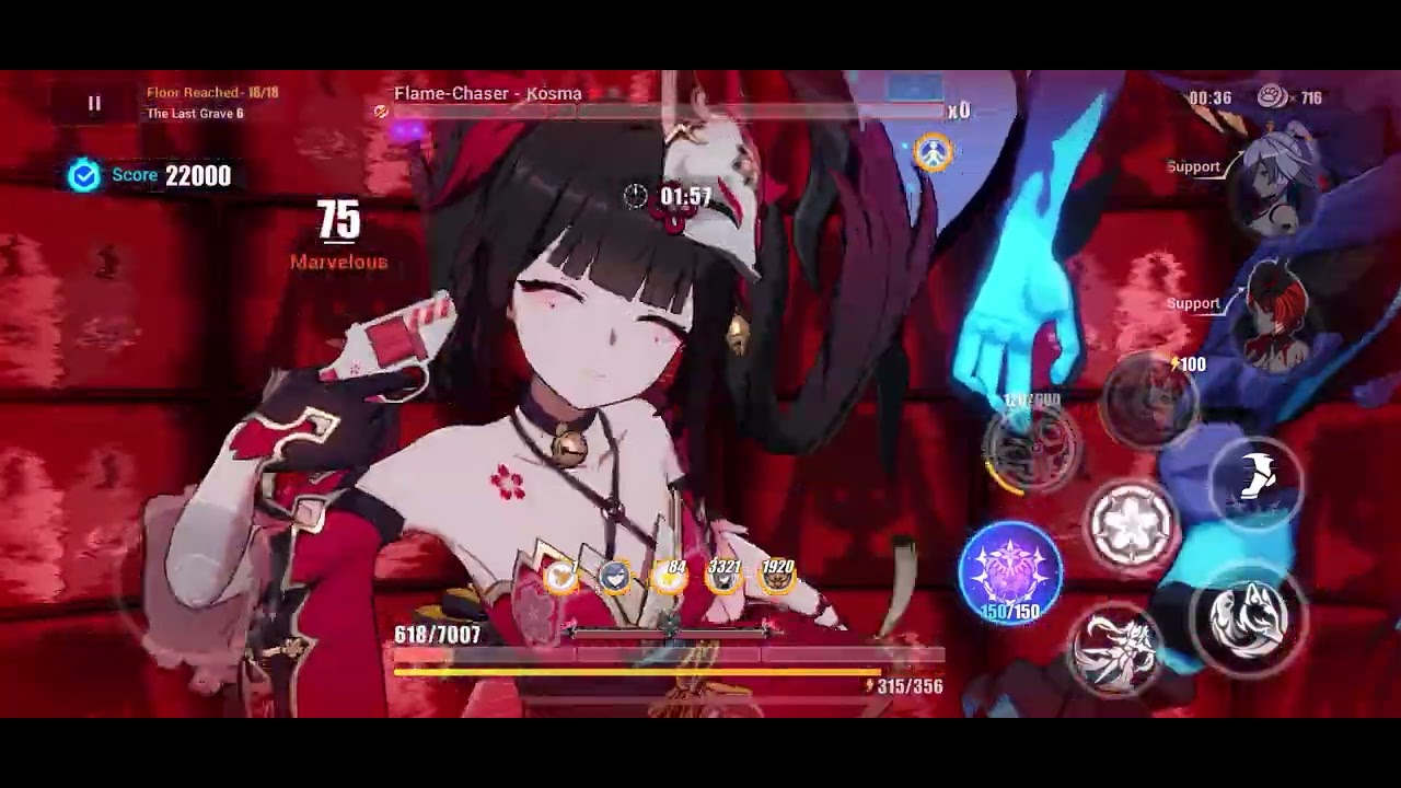 Astral Ring Charging Sparkle tears down Finality Kosma - ER - HI3 - YouTube