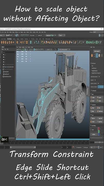 How to scale any object without affecting the object in Autodesk Maya? #shorts #centerpivot ...