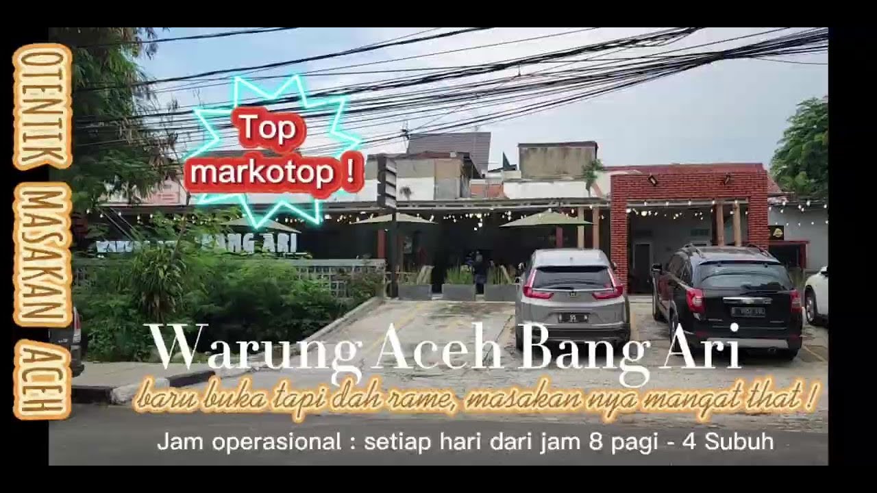 Warung Aceh Bang Ari baru buka tapi dah rame, masakan nya mangat that ! Otentik masakan Aceh ...